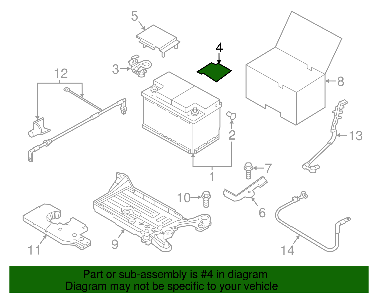 2019-2024 Audi Battery Terminal Cover 5WA-971-813 | OEM Parts Online