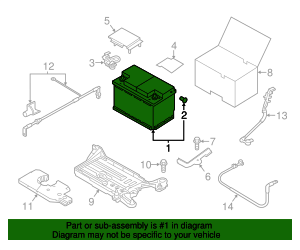 2015-2024 Audi Battery 000-915-105-FB | TascaParts.com