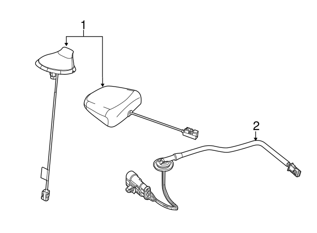 2012-2022 Mopar Radio Antenna Assembly 68487090AA | TascaParts.com