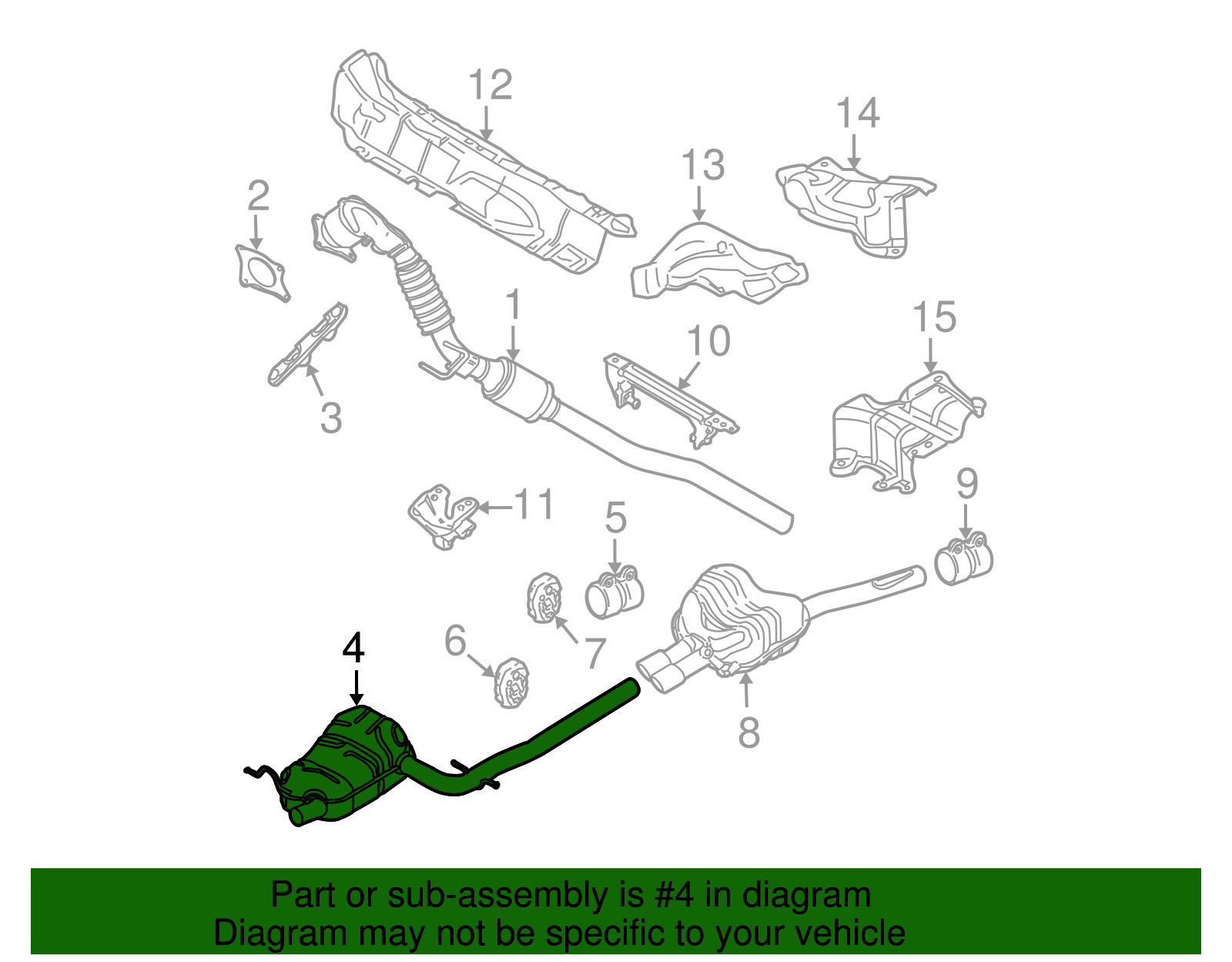2006-2009 Volkswagen Jetta Resonator & Pipe 1K5-253-609-AD | VW Direct ...
