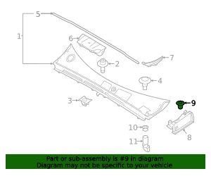 9133417 - Rocker Molding Rivet 1998-2024 Volvo | My Swedish Parts