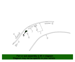 2012-2021 Mercedes-Benz Plug-In Fastener 000-991-69-95 | Mercedes-Benz ...