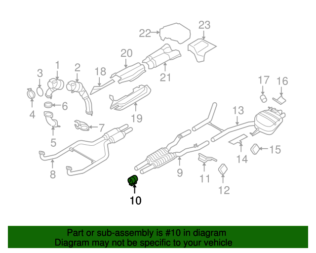 Genuine BMW 18-30-7-560-780 | Center Muffler Clamp - 70mm | FREE ...