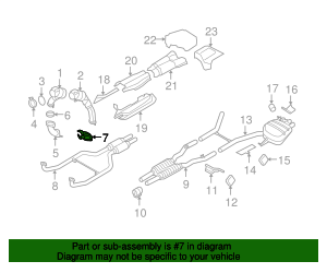 2009-2019 BMW Bracket for rear silencer, left 18-20-7-585-348 ...