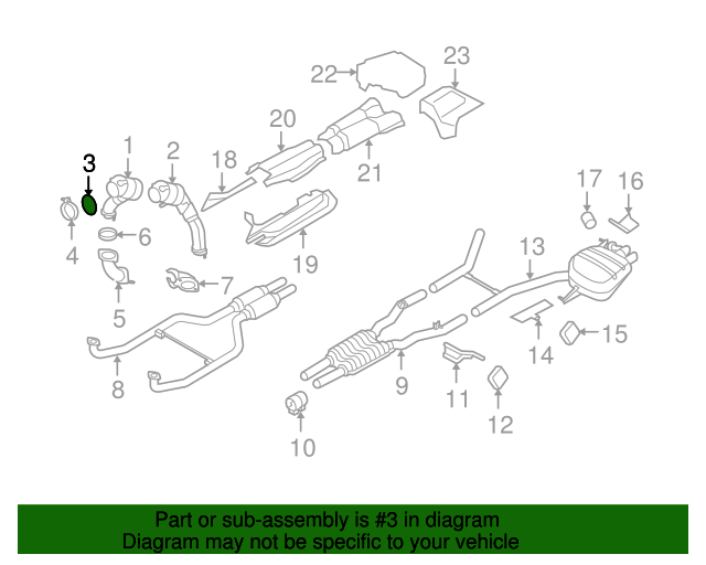 18307553601 - 2007-2024 BMW Pre-Converter O-Ring (18-30-7-553-601 ...