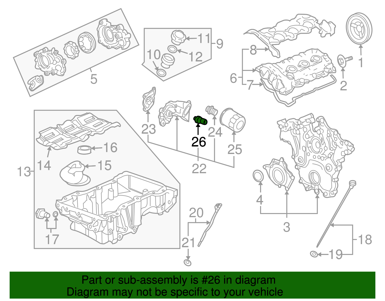 12635957 - Engine Oil Pressure Switch 2002-2017 GM | GMPartsNow