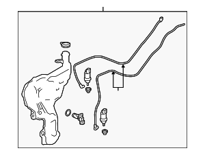 2019-2024 Chevrolet Blazer Windshield Washer Solvent Container 84757867 ...