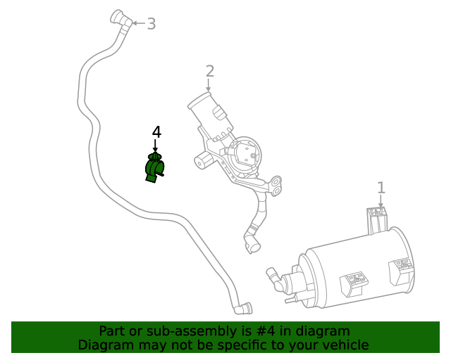 16116766685 - 2020-2023 BMW Breather Tube Clip (16-11-6-766-685 ...
