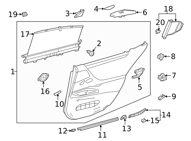 2018-2023 Lexus Courtesy Light 81230-11030 | AutoNationParts.com