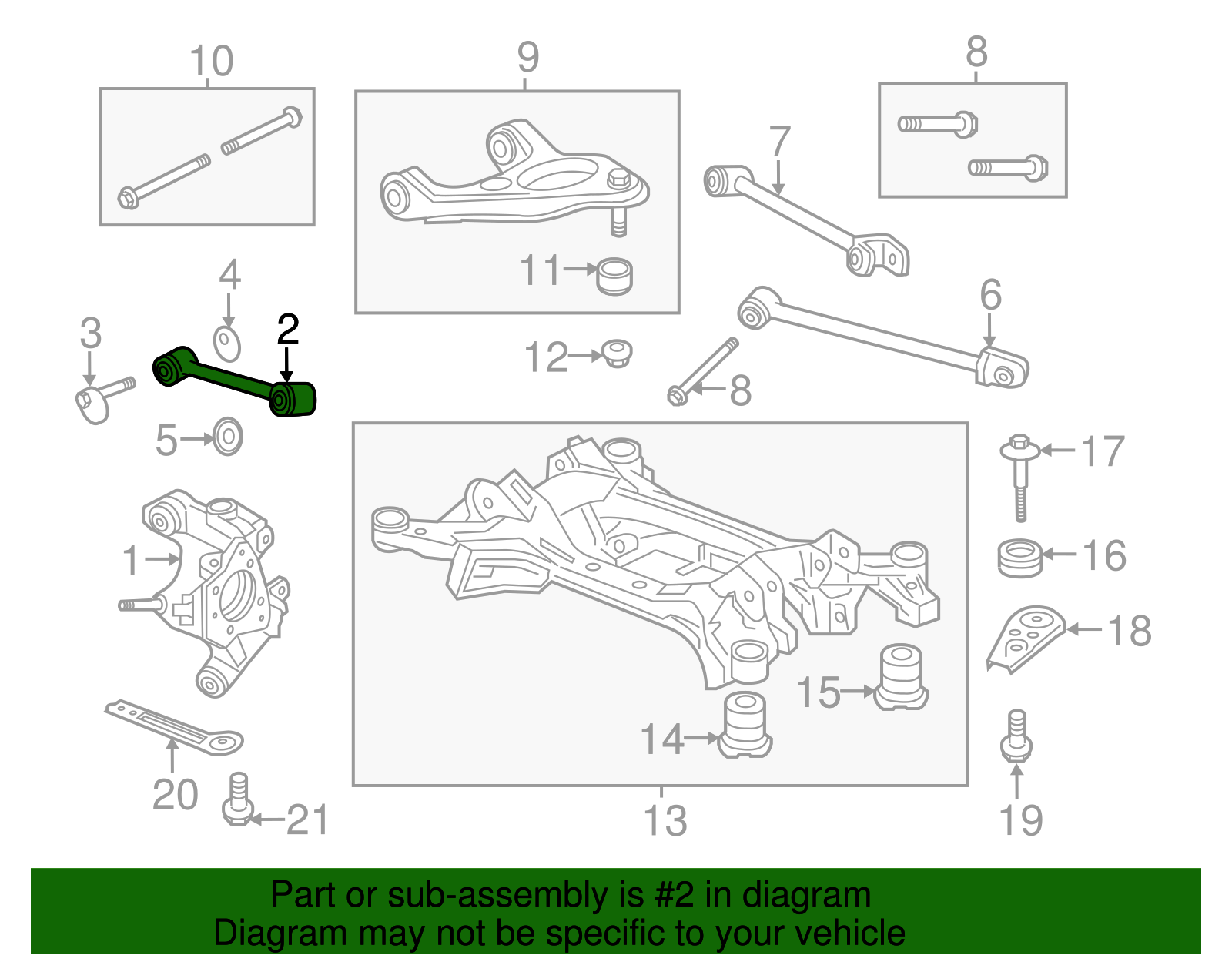52345-TA0-A00 - 2008-2017 Honda - Arm L Rear Control | Honda Parts Guys