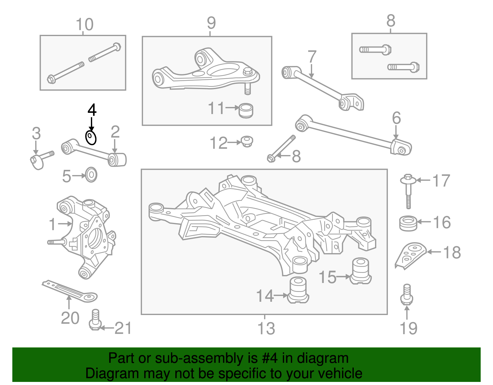 52387-SJA-010 - Alignment Camber Adjusting Eccentric 2008-2023 Honda ...