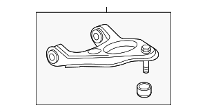 52520-T2A-A00 - Upper Control Arm 2013-2017 Honda Accord | Honda Parts ...