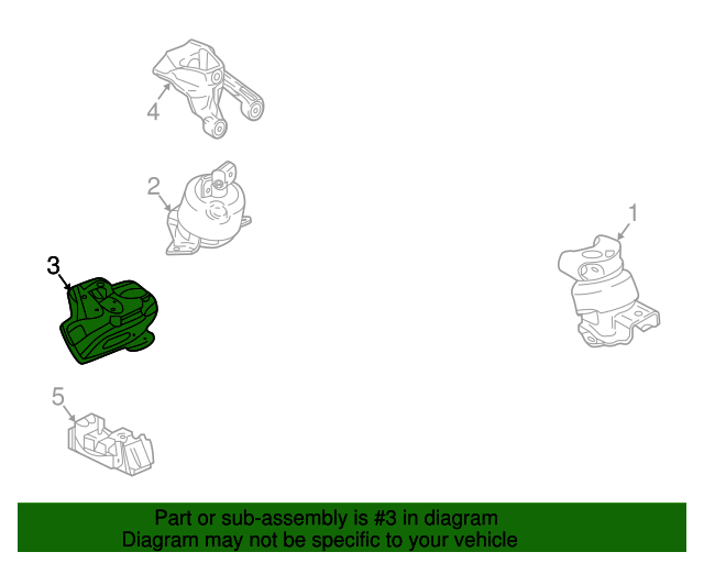 2017-2021 GM Driver Side Engine Mount Frame Side Bracket 84255038 ...
