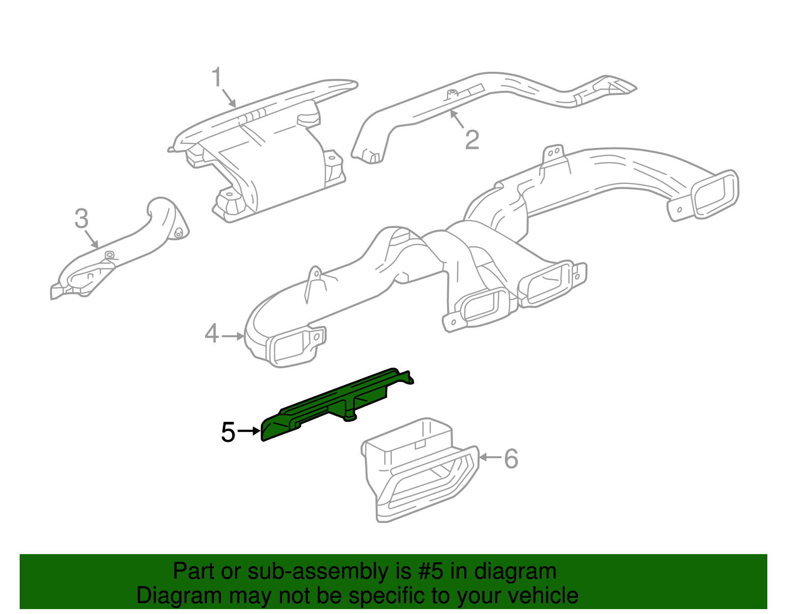 84044652 - Air Inlet Deflector Water Deflector 2018-2024 GM | Gateway ...