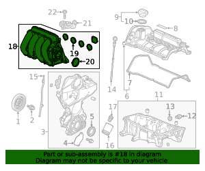17100-5WJ-A01 - Intake Manifold 2018-2022 Honda | Honda Parts Online