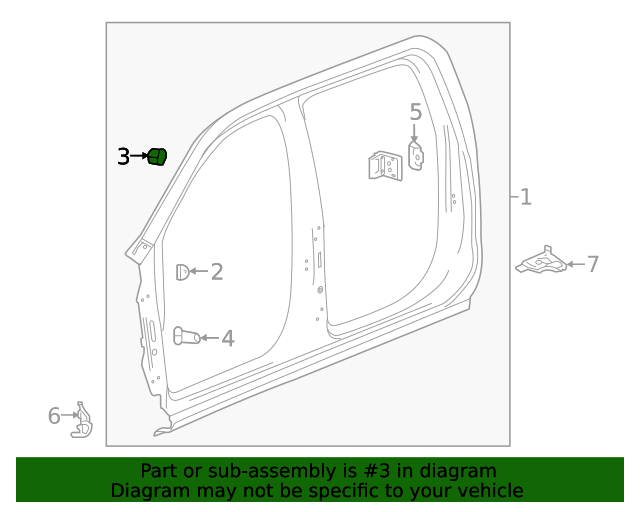 2019-2021 GM Body Side Front Driver Side Fender Rear Upper Bracket ...