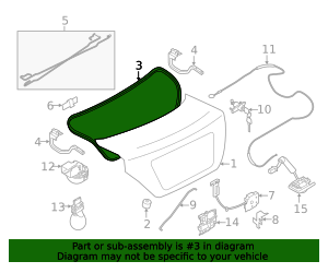 2020-2022 Nissan Versa Weatherstrip 84830-5EF0A | TascaParts.com