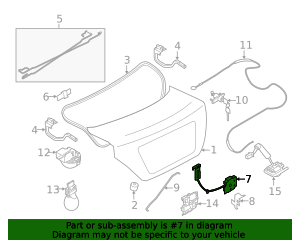 2020-2024 Nissan Versa Deck Lid Latch 84630-3RA0A | AutoNation Parts
