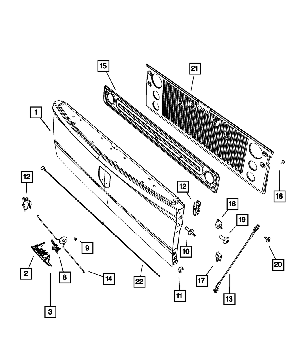 Ram Tailgate Bushing - 55372948AB | MoparOnlineParts | Mopar Online Parts