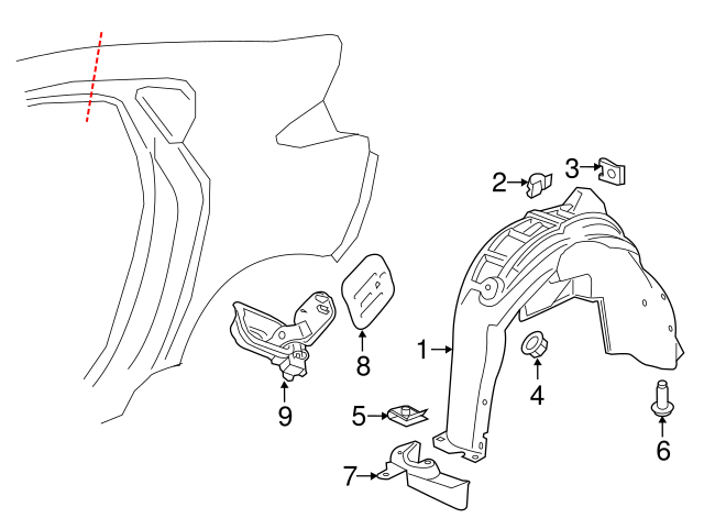2016-2019 Chevrolet Volt Deflector - Driver's Side (LH) 23146425 ...