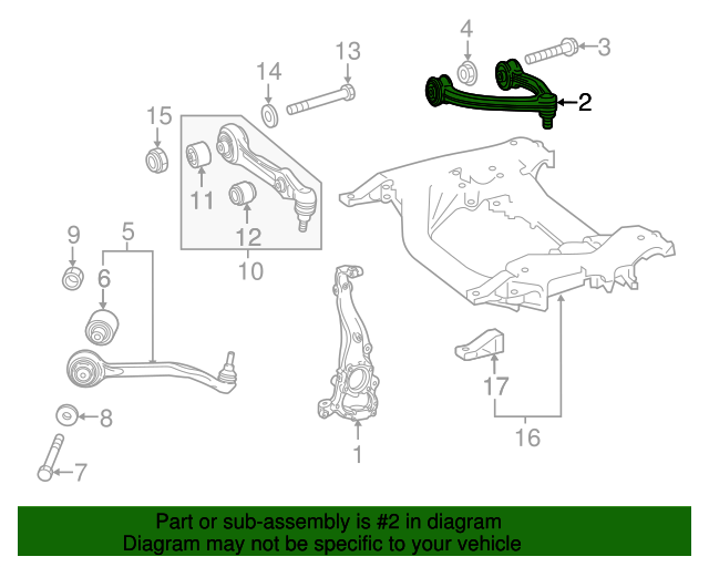 217-330-40-00 - Suspension Control Arm 2014-2021 Mercedes-Benz ...