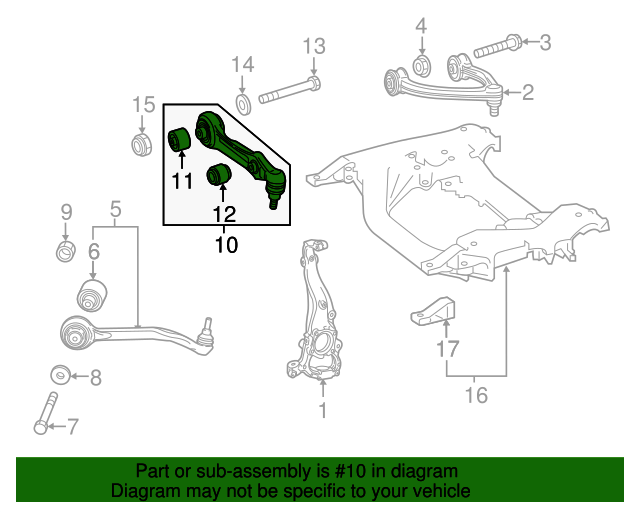 222-330-02-07-28 - Lower Control Arm - 2014-2021 Mercedes-Benz | World ...