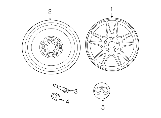 40311-60Y00 (4031160y00) - 1993-2020 Infiniti Valve Stem | Infiniti ...