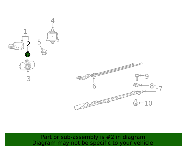 89305-47010 - Park Sensor Cushion - 2018-2022 Toyota | OEM Genuine ...