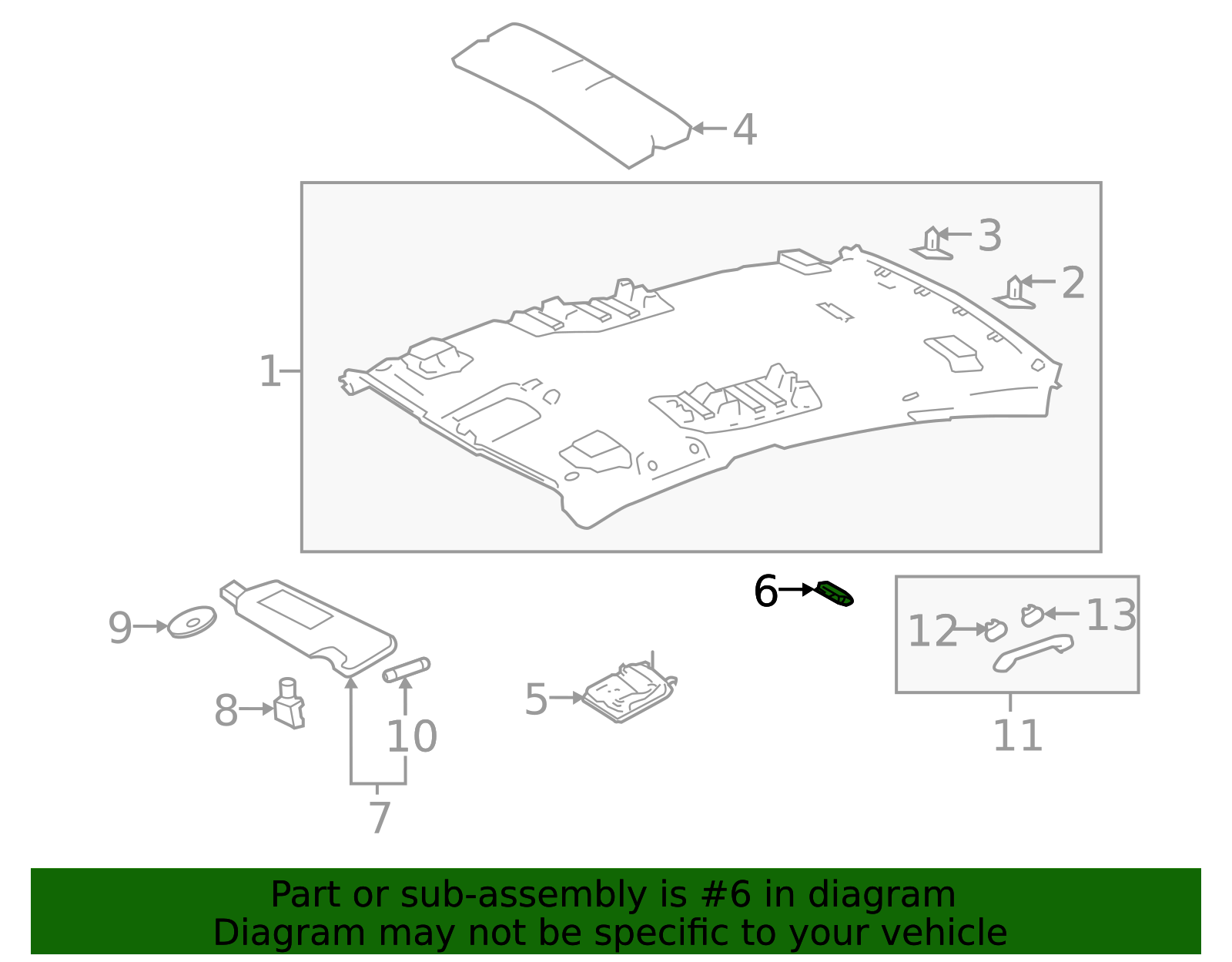 2021-2022 Toyota Avalon Dome Lamp 81360-07040-B0 | Toyota San Diego Parts