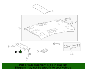 74348-04030-E0 - Sun-Visor Holder - 2018-2021 Toyota | OEM Genuine ...