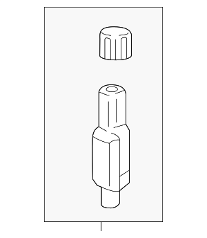 2003-2024 Porsche Valve Stem 9P1-601-361-D | Checkered Flag Porsche