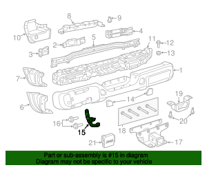 2018-2019 Jeep Wrangler Tow Hook - Driver's Side (LH) 68268971AA ...