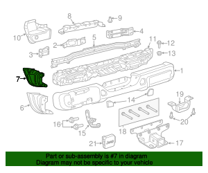 2018-2020 Jeep Wrangler Side Extension Bracket - Passenger Side (RH ...