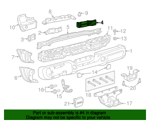 2018-2019 Jeep Wrangler Bumper Retainer Bracket - Driver's Side (LH ...