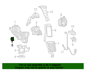 2009-2019 Dodge Journey HVAC Air Inlet Door Actuator 68038198AA ...