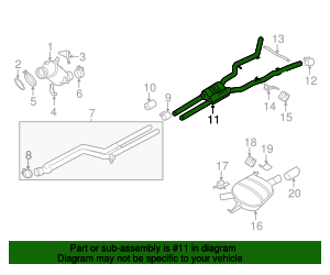 18-30-7-646-932 - Exhaust Muffler 2012-2017 BMW | AutoNationParts.com