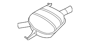 Genuine BMW 18-30-7-646-938 | Rear Muffler | FREE Shipping on Most ...