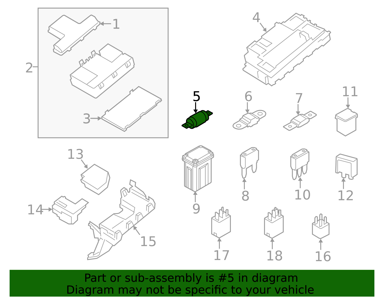 FM5Z-14526-B - Fuse 2013-2020 Ford | Big 3 Auto Parts