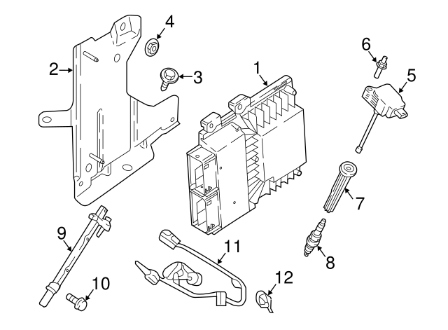 2017-2020 Ford Engine Control Module Bracket HS7Z-12A659-A | TascaParts.com