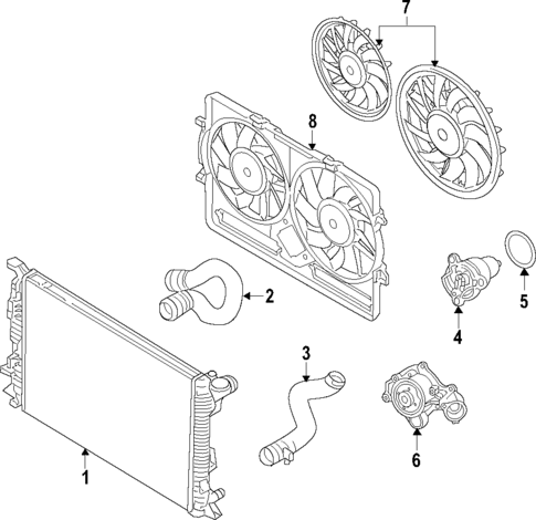 Radiator & Components for 2018 Audi S5 | Audi USA Parts