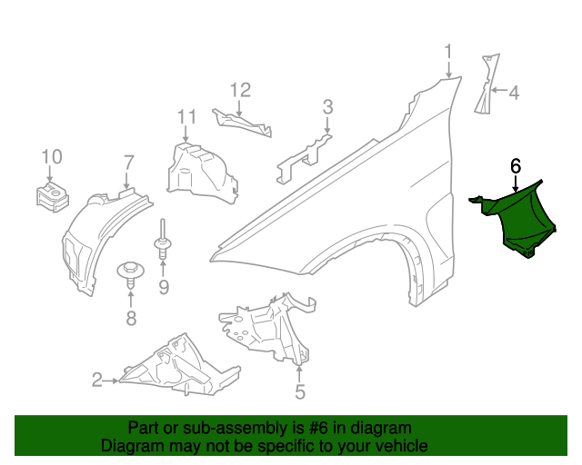 51-65-7-294-539 - Brake Air Duct 2014-2018 BMW X5 | AutoNationParts.com