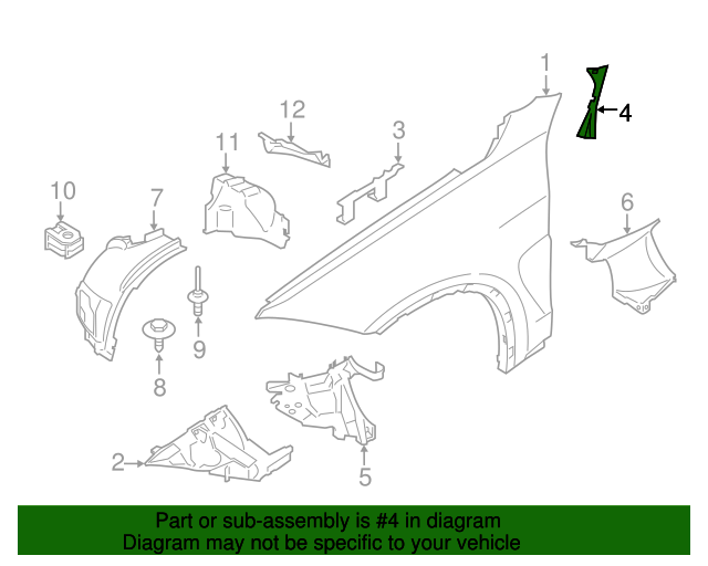 51657337094 - 2014-2018 BMW X5 Rear Bracket (51-65-7-337-094) | BMW of ...