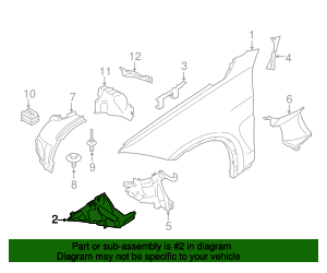 51657337093 - 2014-2018 BMW X5 Front Bracket (51-65-7-337-093) | BMW of ...