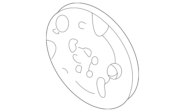 2001-2008 Ford A/C Compressor Clutch Hub 6C2Z-19D786-A | QuirkParts