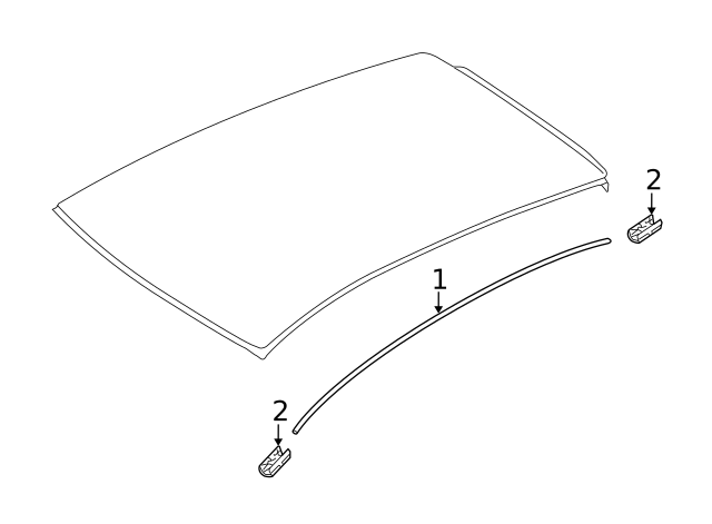 2020-2024 Nissan Versa Drip Molding 73853-5EF0A | Nissan Parts ...