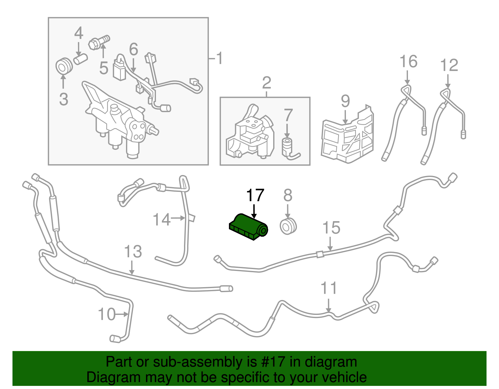 2011-2018 Porsche Cayenne Air Suspension Compressor Line Adapter 958 ...