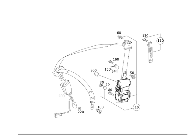 2009-2018 Mercedes-Benz Cylinder Screw W Flange 010-990-04-04 ...
