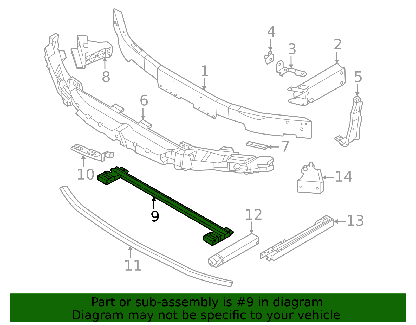 51117301605 - 2016-2024 BMW Cross Bar (51-11-7-301-605) | BMW of South ...