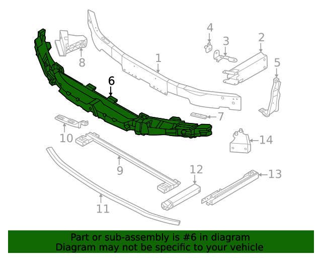 51118075463 - 2020-2023 BMW Absorber (51-11-8-075-463) | BMW of South ...