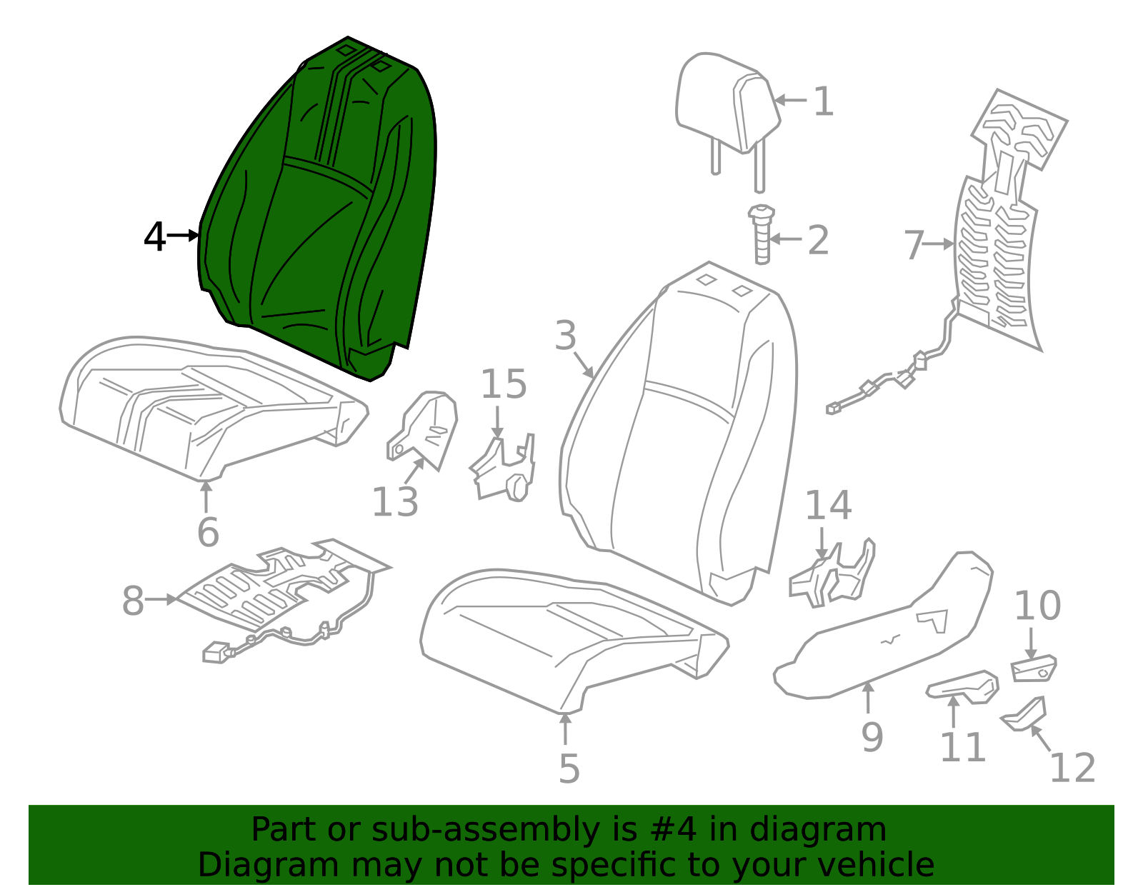 81525-TBA-L11ZA - Seat Back Cover 2019-2021 Honda Civic | Honda Parts Online